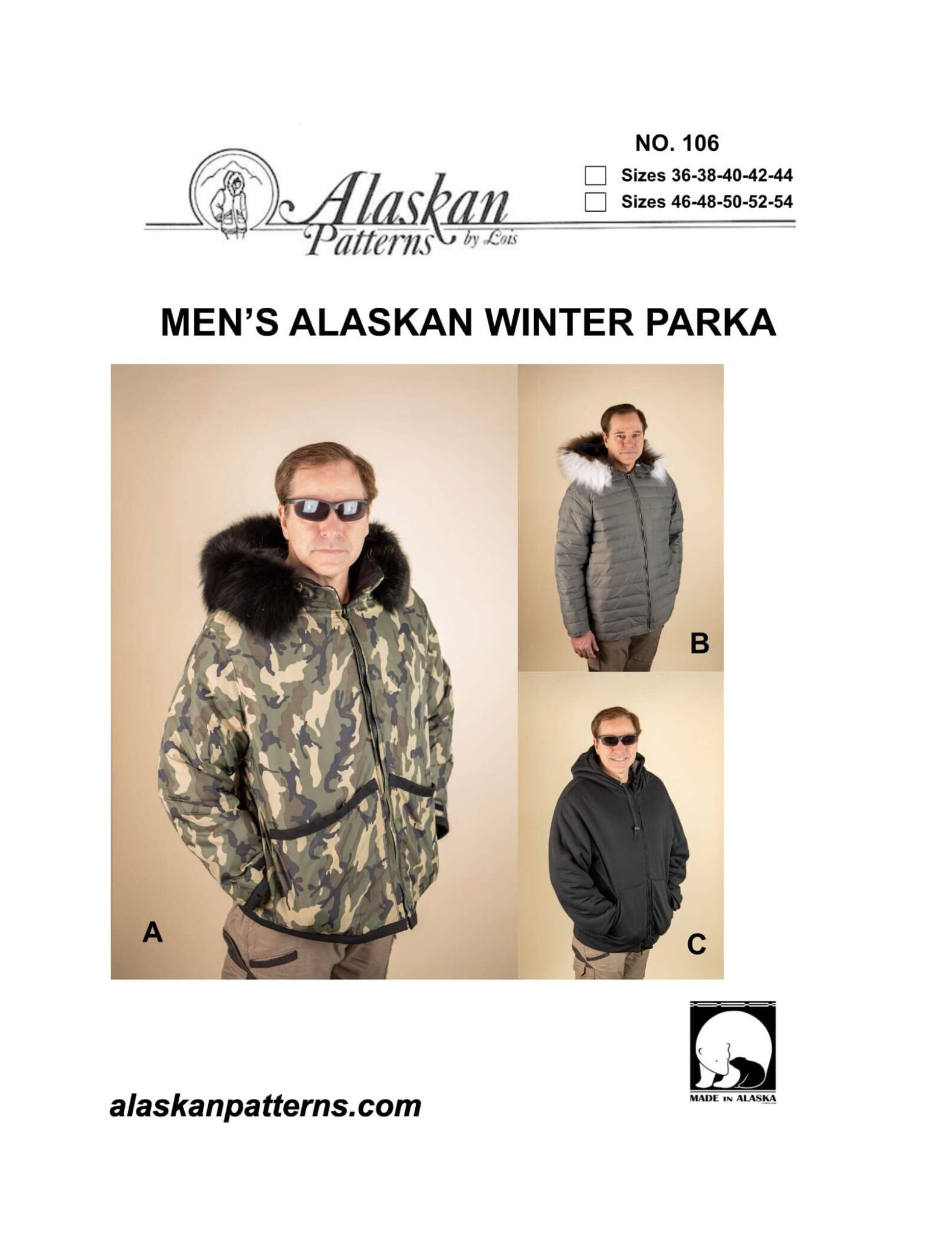 Men’s Winter Parka Patterns - Alaskan Patterns