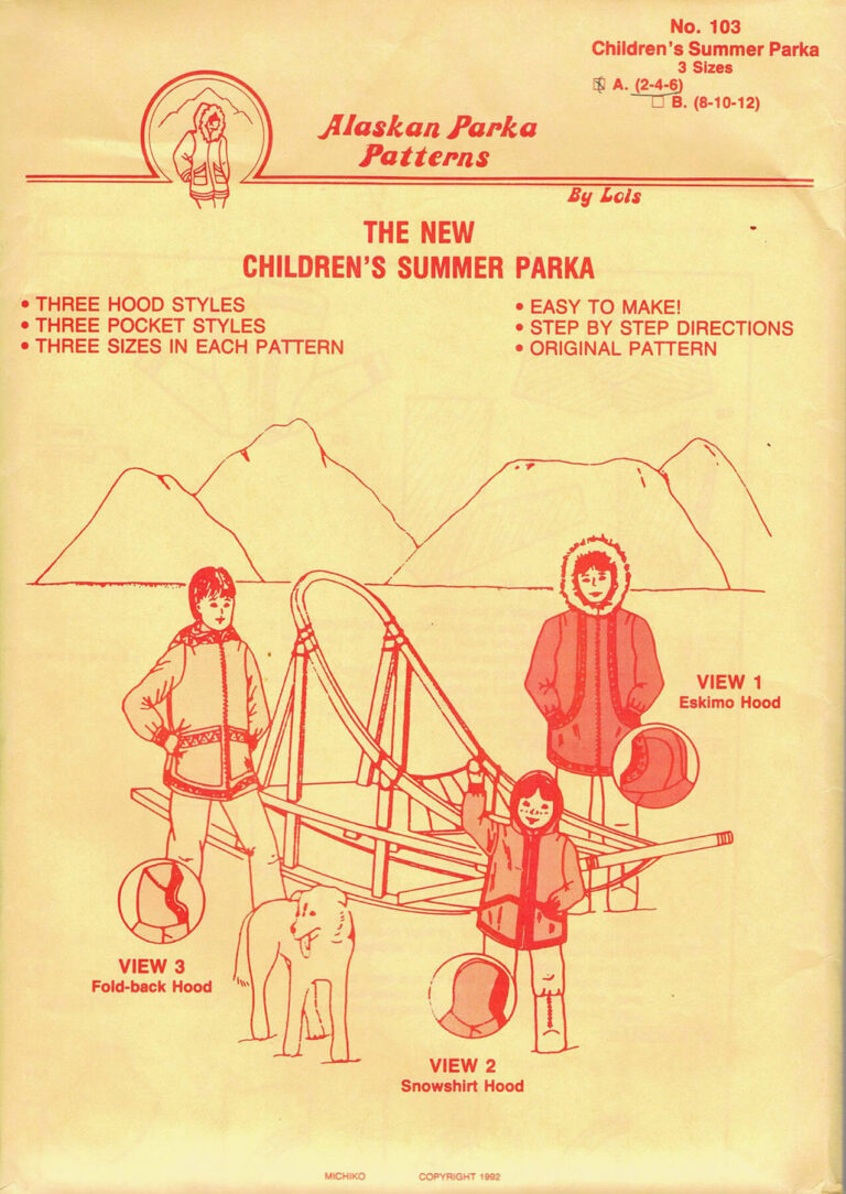 Children’s Summer Parka Patterns - Alaskan Patterns